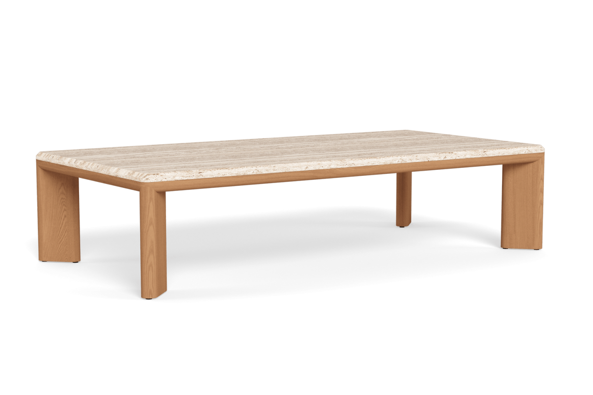 Valencia Solara Teak Rectangular Outdoor Coffee Table, Natural
