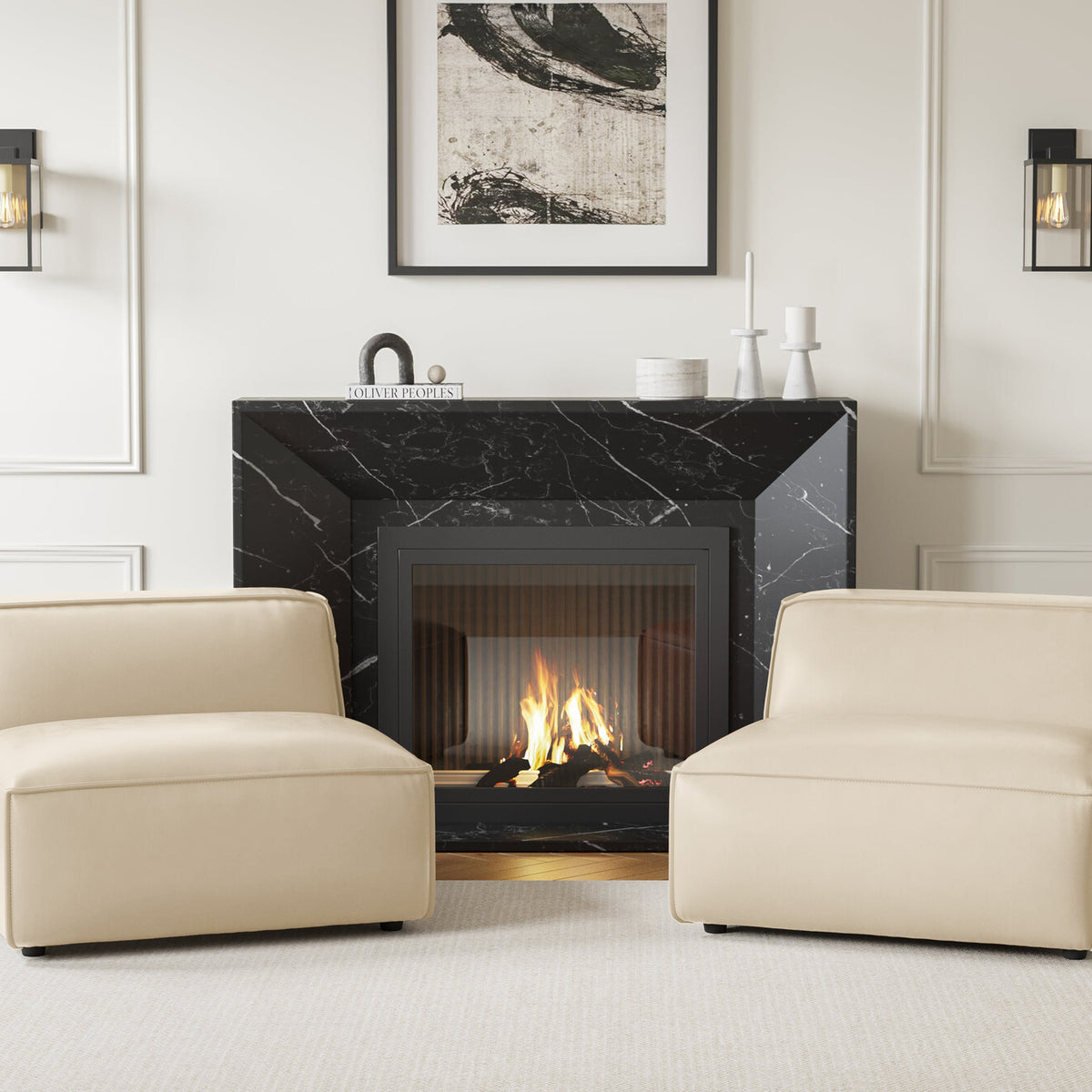 Nathan Modular Full Leather Sofa Piece in Brown – Valencia Theater Seating