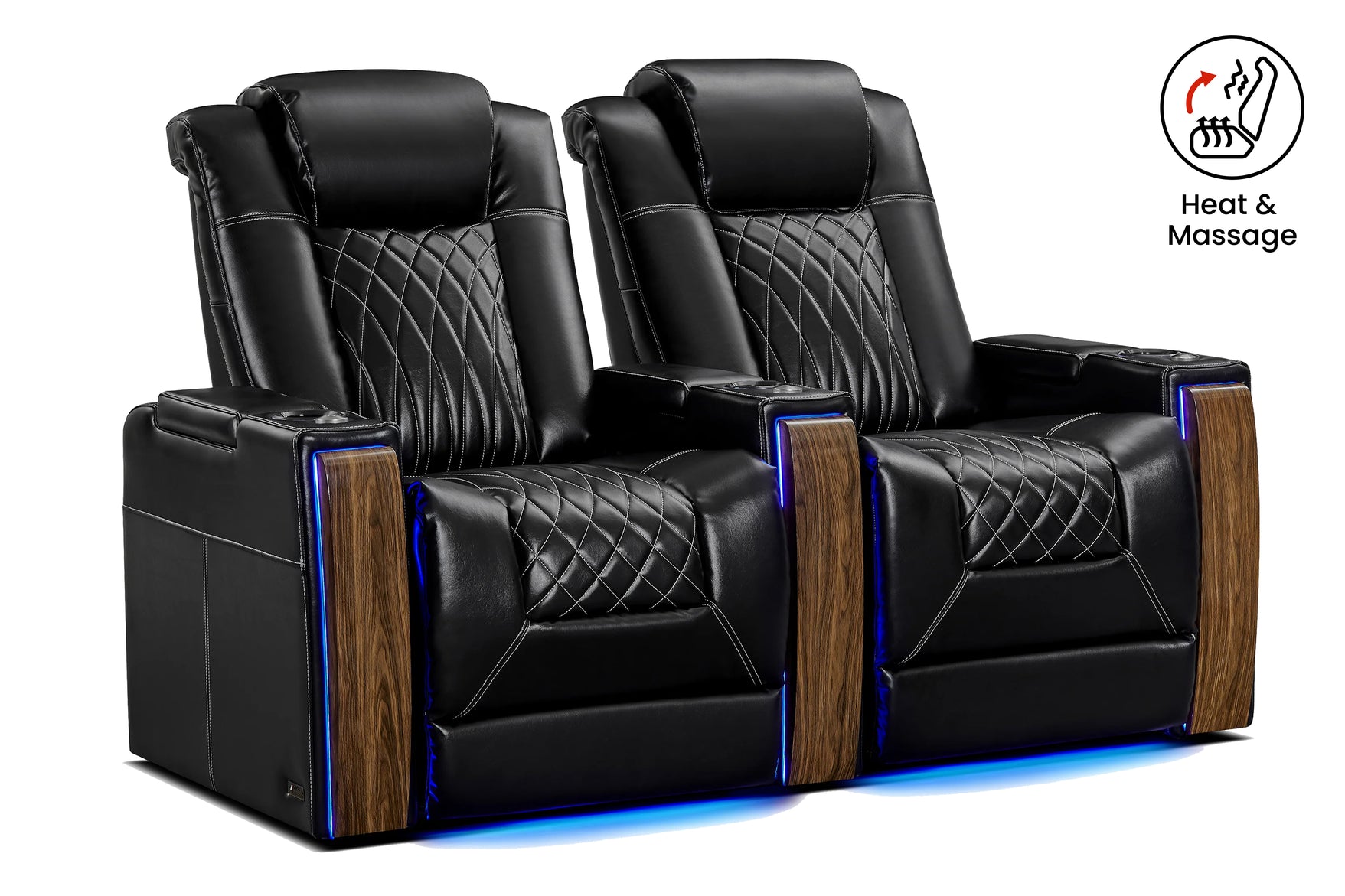 Tuscany Heat & Massage Seats Home Theater Seats Recliner – Valencia ...